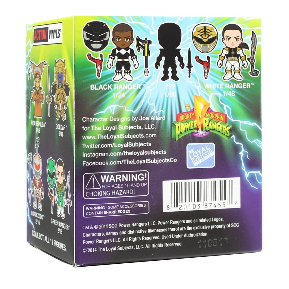 Mighty Morphin Power Rangers Blind Box 3" Action Vinyls Series 2, Set ...