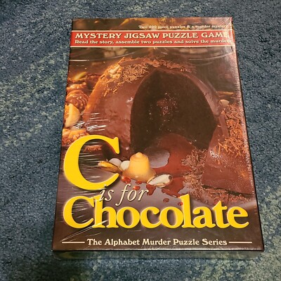 Mystery Puzzle Game C is for Chocolate Two 500 Piece Puzzles Alphabet ...