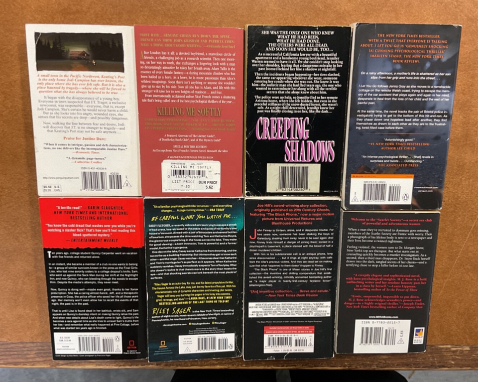 Psychological Thrillers PB lot of 17 M.J.Rose Riley Sager Justine Dare Gary Amo | eBay