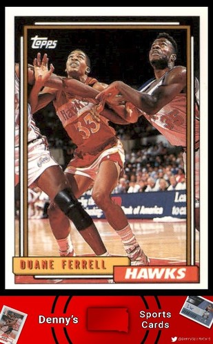 1992 Topps #9 Duane Ferrell Atlanta Hawks Basketball Card | eBay