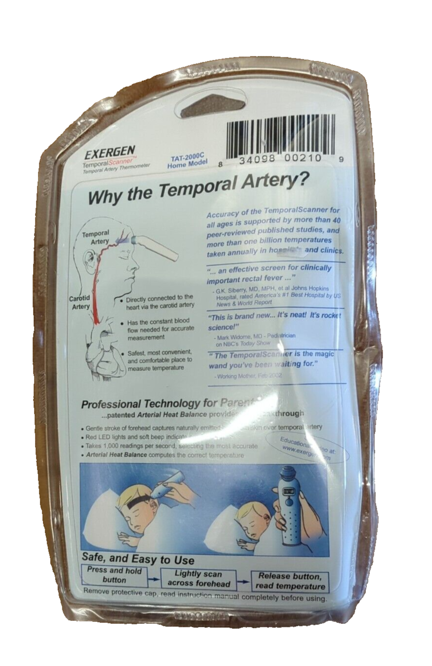 Exergen TAT-2000C Temporal Artery Baby Thermometer for sale online | eBay