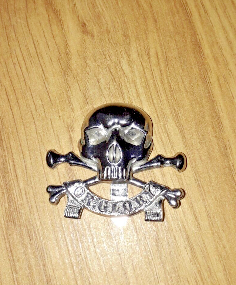 17th 21st Lancers, Chrome Metal, Motto Death or Glory ,J R Gaunt ,B,Ham ...