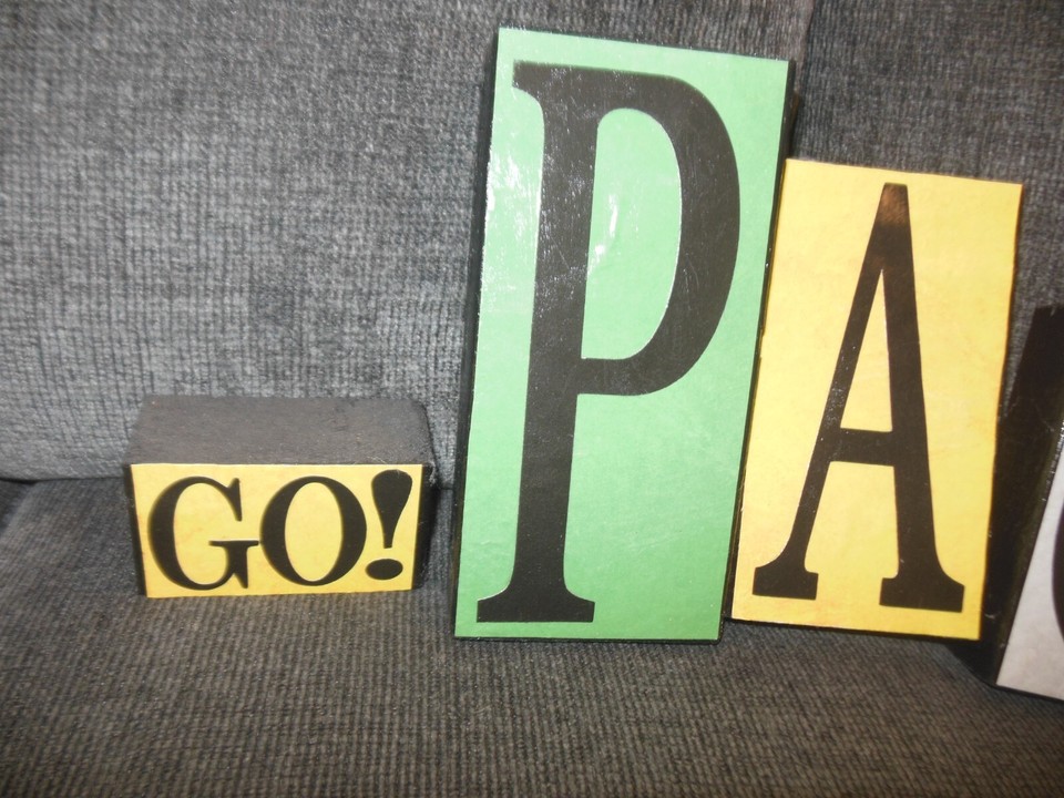 Go Pack Go Wooden Blocks, Green Bay Packers, Good/Used Condition | eBay