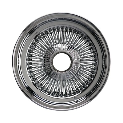 15x7 Standard 100 Spoke Straight Lace Lowrider Wire Wheel | Single ...