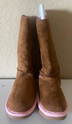 Skechers Toasty Toes Kids glam slam BUTTON BEAUTIES Girls Boots Size US ...