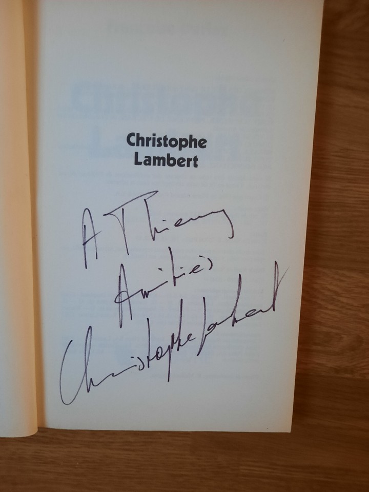 autographe christophe lambert | eBay