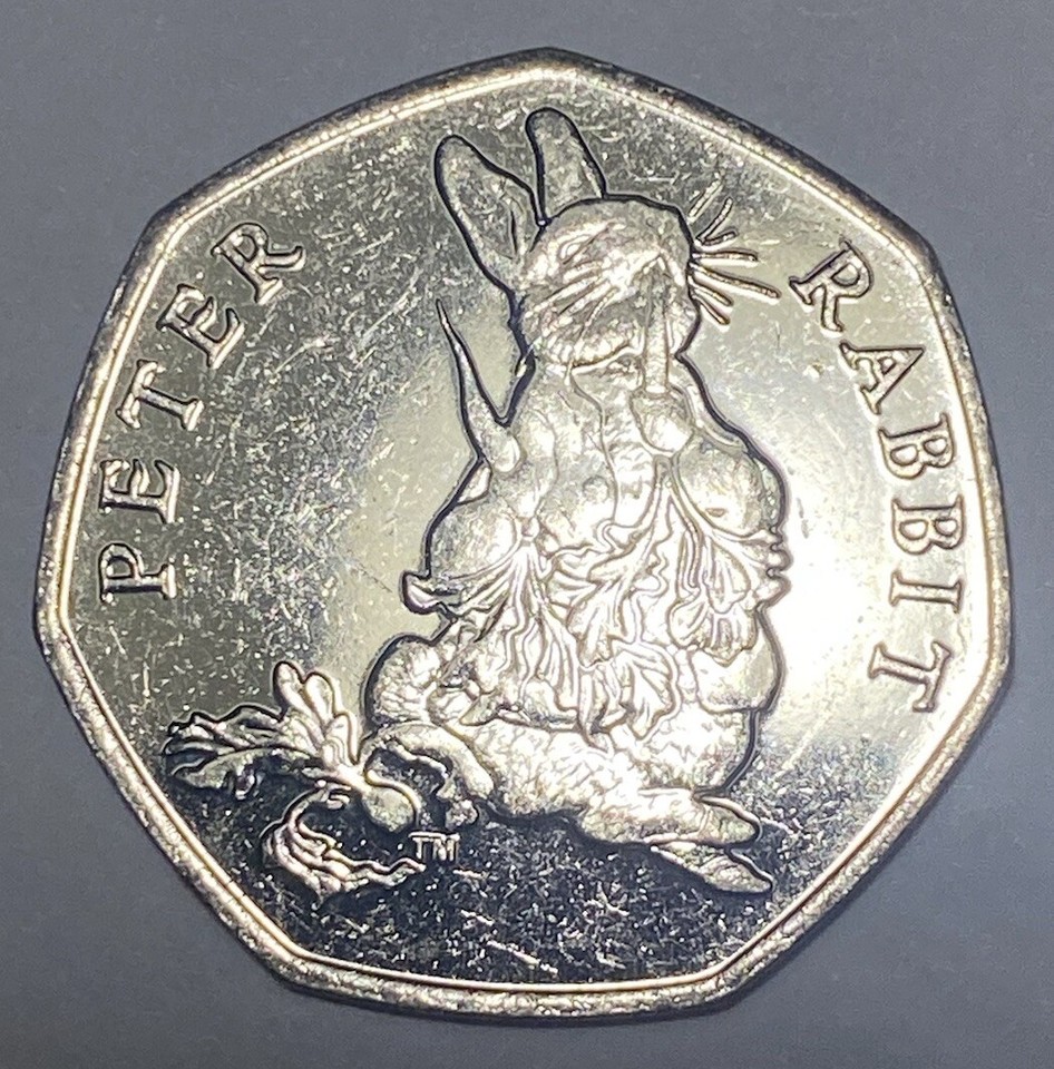 VERY RARE peter rabbit 50p 2018 | eBay UK