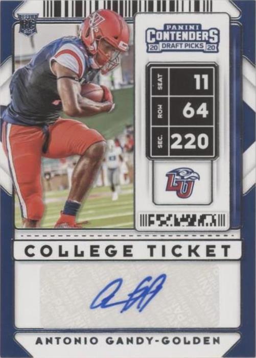 2020 Panini Contenders Draft Picks - College Ticket Autographs Antonio ...