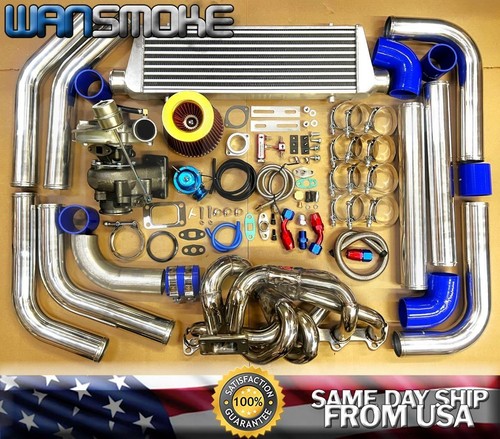L for BMW E28 E34 5-Series M20B25 M20B27 T3 Turbo Kit Charger Manifold ...