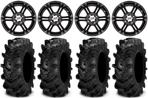 ITP SS212 14" Wheels Black 27" Cryptid Tires Textron Wildcat XX | eBay