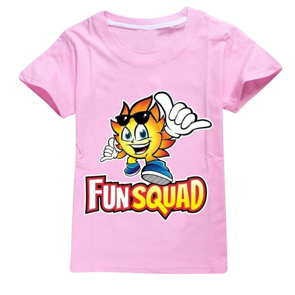 Fun Squad Gaming Kids Hooded Hoodie Summer T-Shirt Cool Fun Games Tee ...