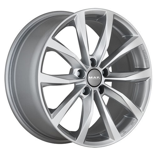 ALLOY WHEEL MAK WOLF FOR VOLKSWAGEN GOLF VIII R 7.5X19 5X112 SILVER QSF ...