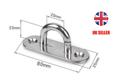 Ceiling Wall Mount U Hook Anchor M8 U shape 304 Stainless Steel M8 ...