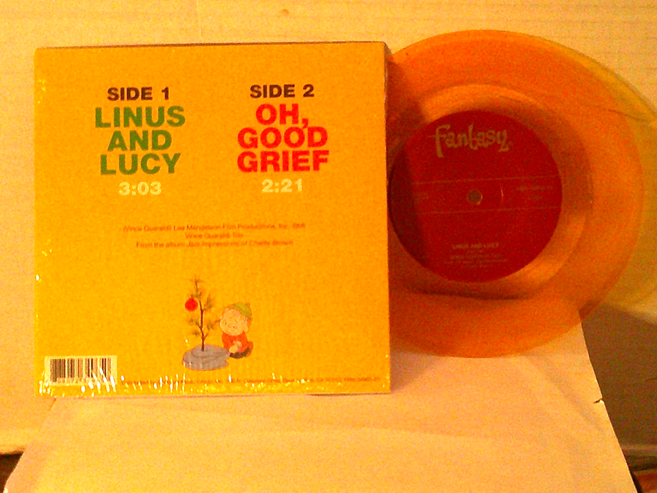 Vince Guaraldi Trio,Fantasy,"Linus And Lucy"US,7"45 w P/S,2013 RSD,GOLD ...