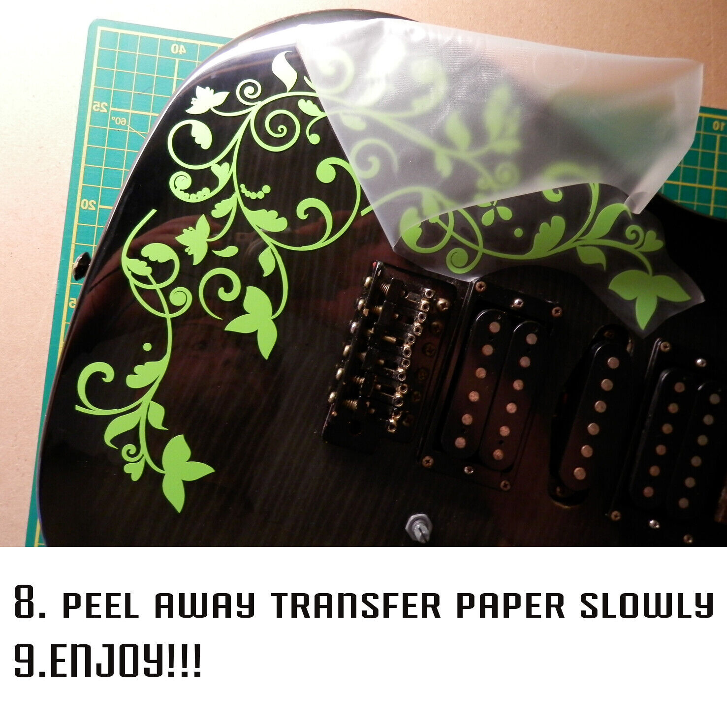 Customized Racing Stripes Decal Sticker for Guitars & Basses 13 Colour ...