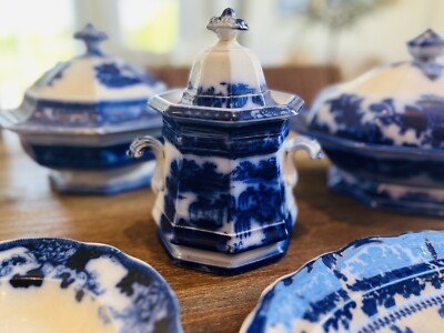 Flow Blue China Collection, Antique, Dishes, Housewares, Kitchen ...