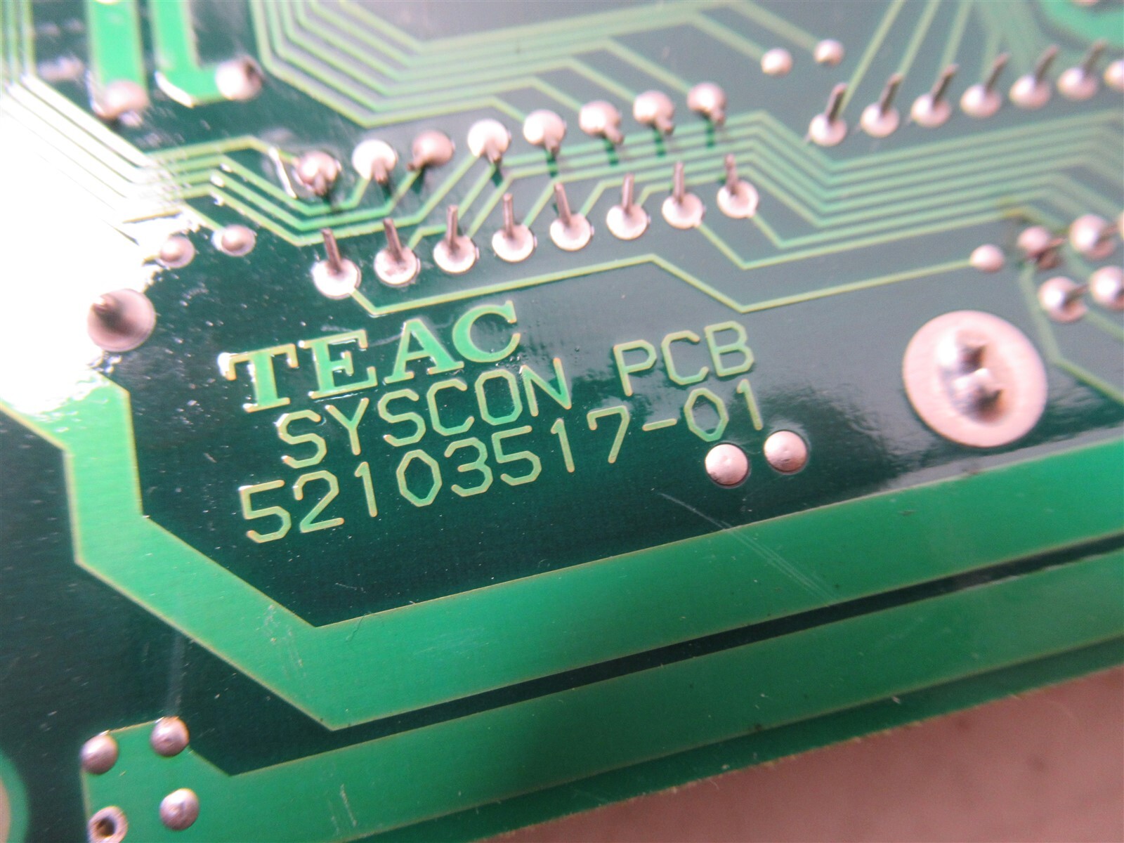 TEAC Syscon PCB 52103517-01 Circuit Board Module for TASCAM DA-88 DAT ...