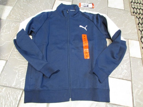 NEW PUMA NAVY BLUE FULL ZIP SWEATSHIRT MENS M SWEATSHIRT JACKET | eBay
