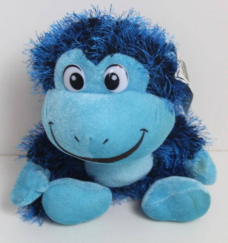 Ideal Toys Blue Fuzzy Monkey Plush 10" Stuffed Animal | eBay