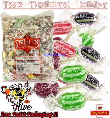 7g - 10kg Stockleys WINTER MIXTURES Traditional Boiled Wrapped Sweets ...