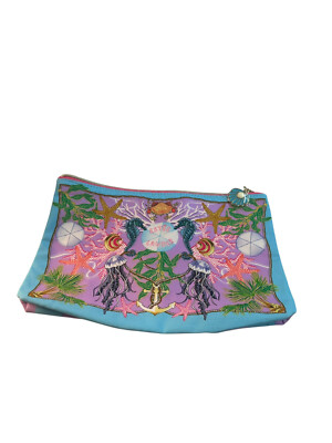 Estee Lauder Coastal Tropical Seashell Cosmetic Bag Multicolor Canvas ...