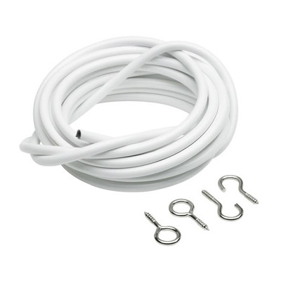 Quality Curtain Wire Window Cord Cable FREE HOOKS & EYES - 1m 2m 3m 5m ...