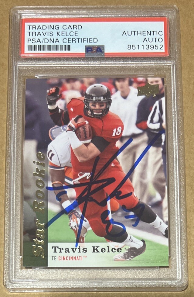 Travis Kelce Autographed Memorabilia | Signed Photo, Jersey ...