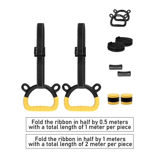 Gymnastics Rings Training Rings for Kids Adult Bar Attachment Bearing ...