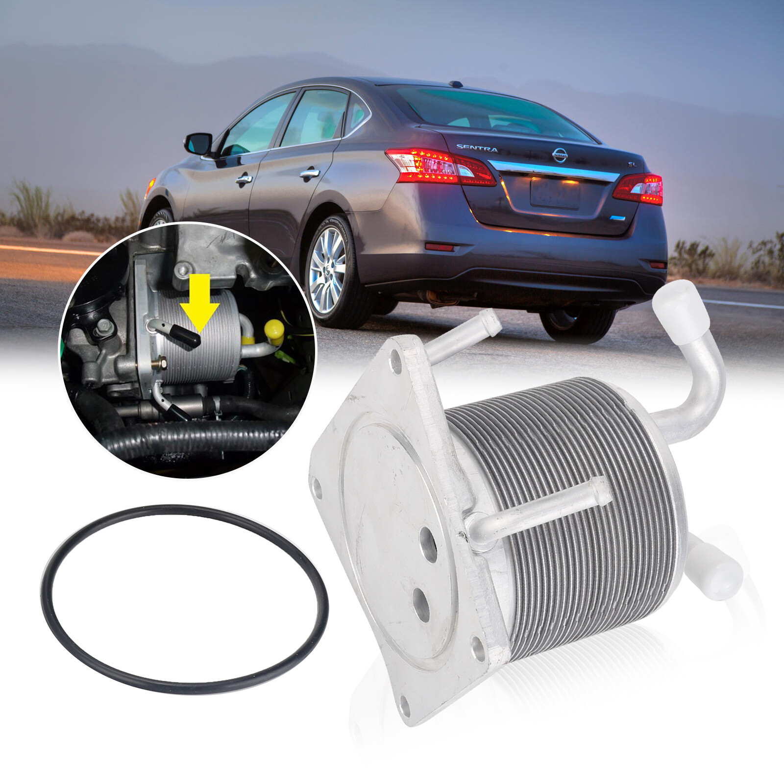 CVT Transmission Oil Cooler Kit Fix Upgrade For Nissan Overheating ...