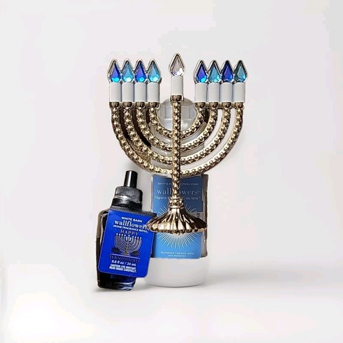 Bath & Body Works Hanukkah Menorah Plug In Wallflower AND Refill Set ...