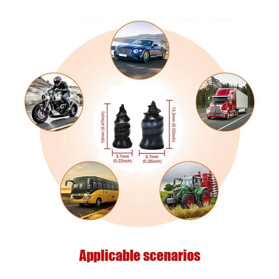 Car Tubeless Vacuum Tyre Puncture Repair Kit Screw Nails Tire Patch ...