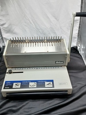 Ibico IBIMATIC Manual Heavy Duty Metal Punch and Comb Binding Machine ...