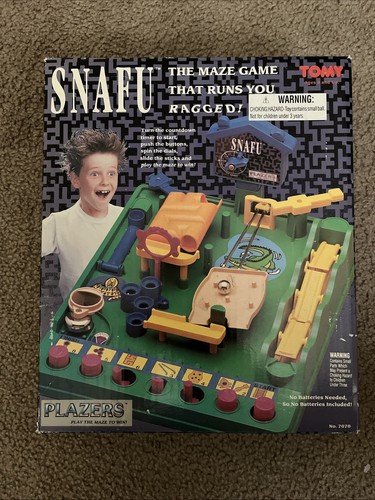 VINTAGE Snafu Tomy Screwball Scramble Run Yourself Ragged Marble Maze ...