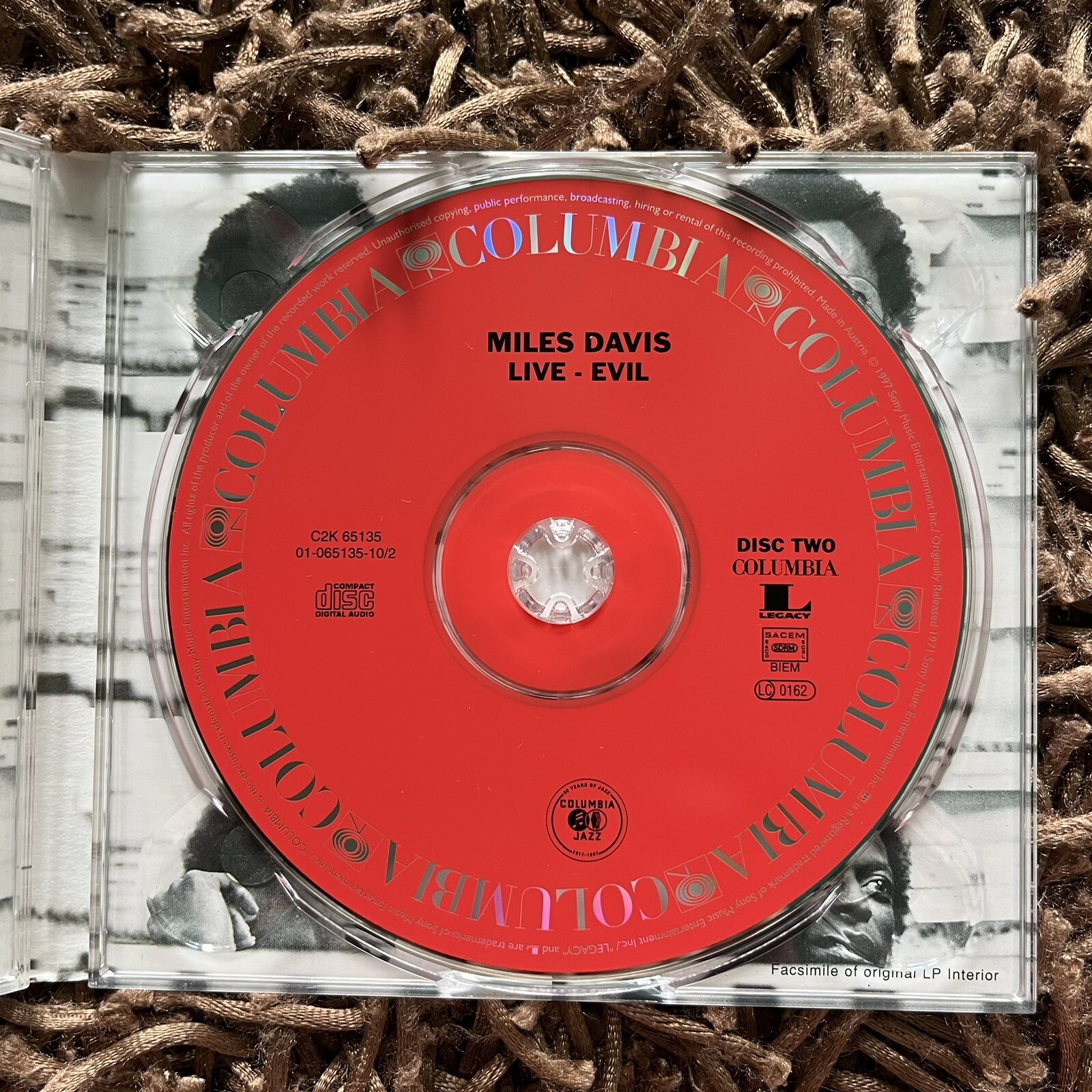 Miles Davis Live Evil Double CD Reissue Digipak Columbia 1987 Release ...