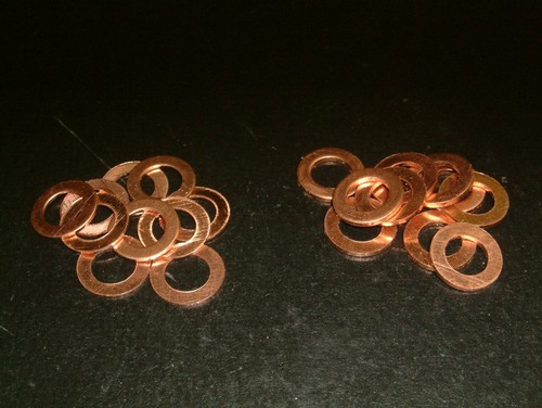 10- M9 Copper Washers- 2 different sizes to choose from. | eBay