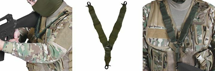 NEW Tactical Assault Vest Adjustable Single Point Weapon Sling - SWAT ...