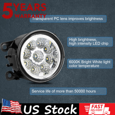 LED FRONT FOG LIGHT LAMPS FOR INFINITI M37 2011 2012 2013 CLEAR LENS ...