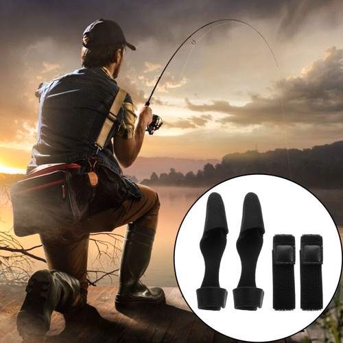 2 Pcs Fishing Rod Protector Straps Adjustable Tackle Ties Supplies | eBay