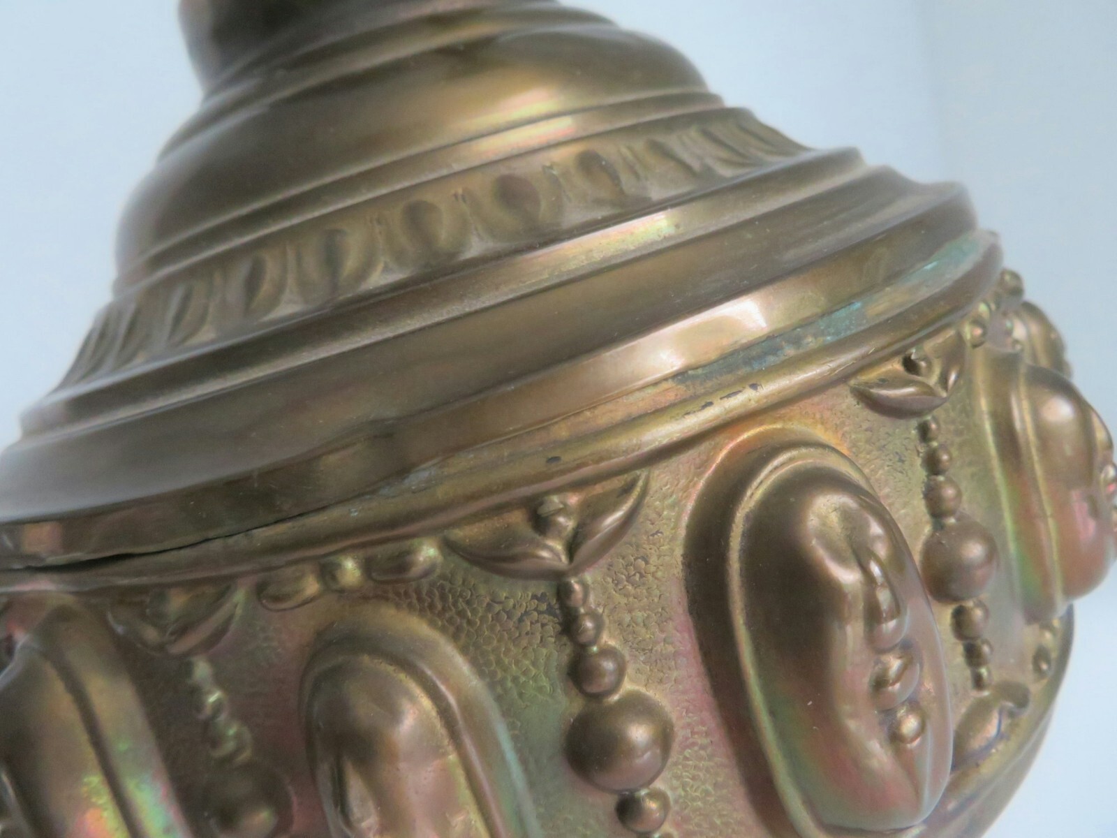 Vintage Old Brass Lamp for Parts-Fixup-Repair-Restoration Gladiator-15 ...