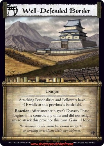 Well-Defended Border - Region / Imperial Gift 2 - L5R CCG | eBay