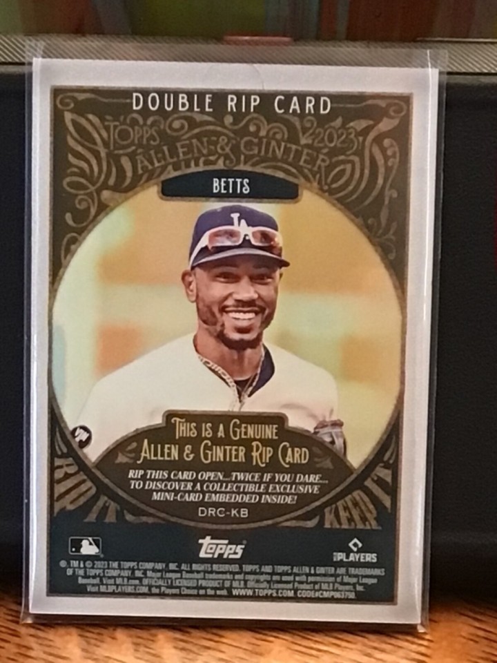 2023 Topps Allen and Ginter CLAYTON KERSHAW MOOKIE BETTS DOUBLE RIP ...