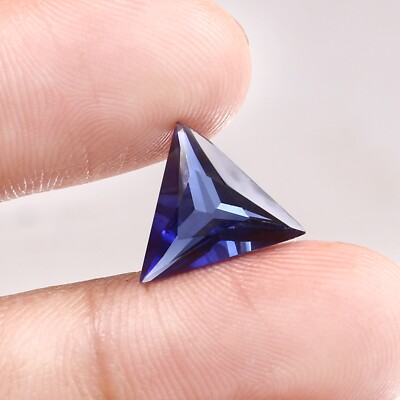 AAA Natural Flawless Ceylon Blue Sapphire Loose Triangle Gemstone Cut ...