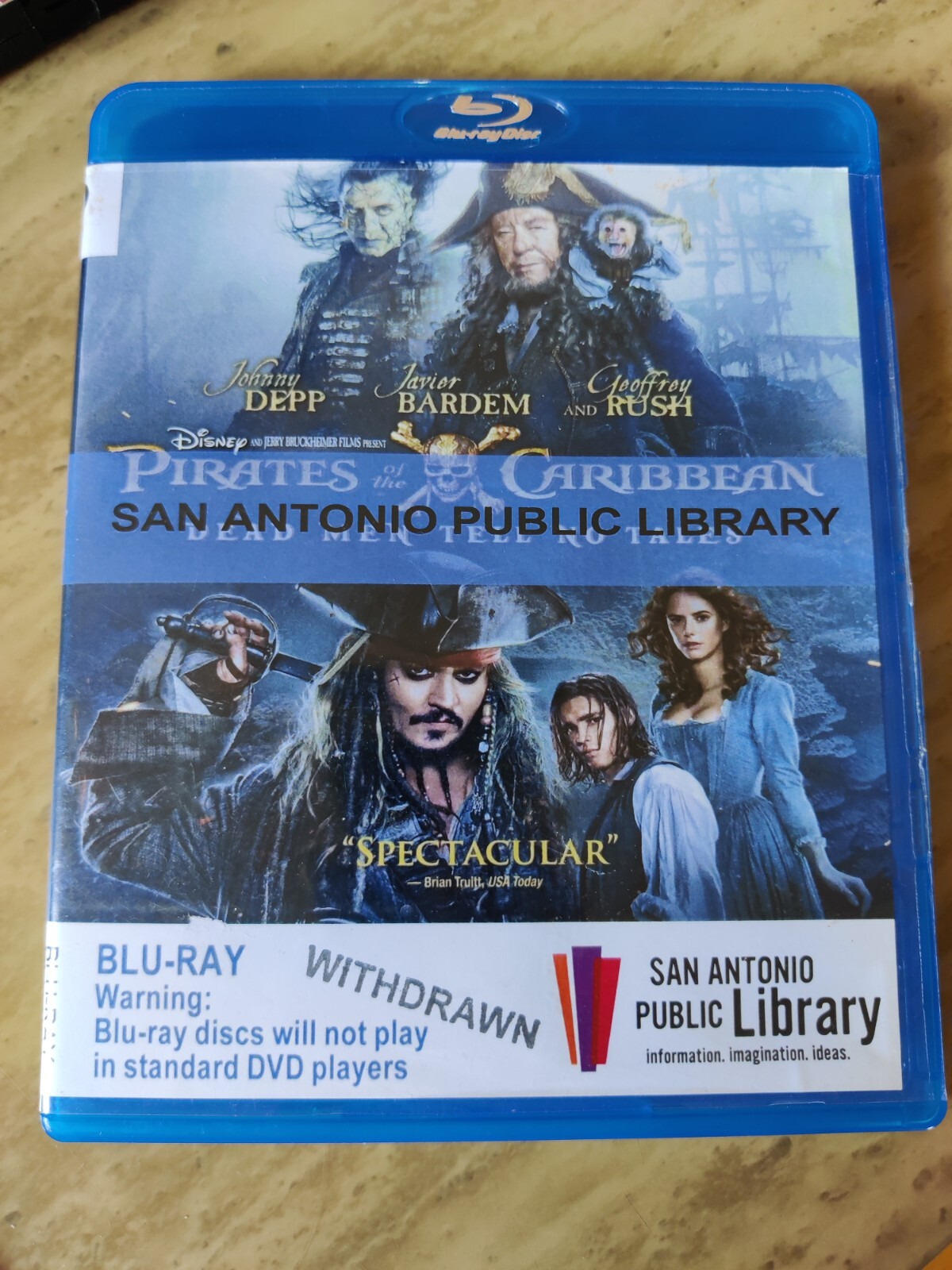 Pirates of the Caribbean: Dead Men Tell No Tales (Ex Library Blu-ray ...