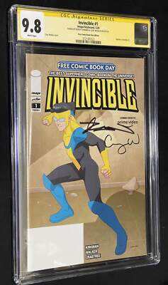 INVINCIBLE #1 CGC SIGNATURE SERIES 9.8 FREE COMIC BOOK DAY FCBD KIRKMAN ...