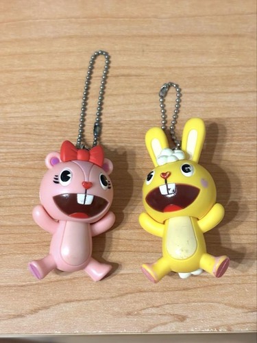 HAPPY TREE FRIENDS Keychain Set of 2 Cuddles and Giggles USED | eBay