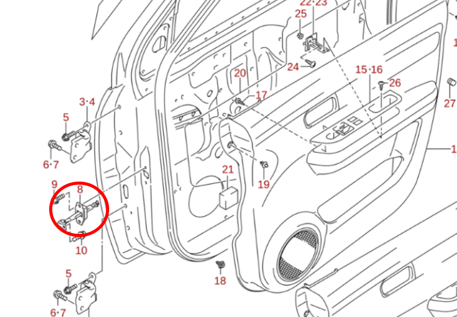 Deurvanger Deurbegrenzer Deurvastzetter voordeur voor Swift Splash ...
