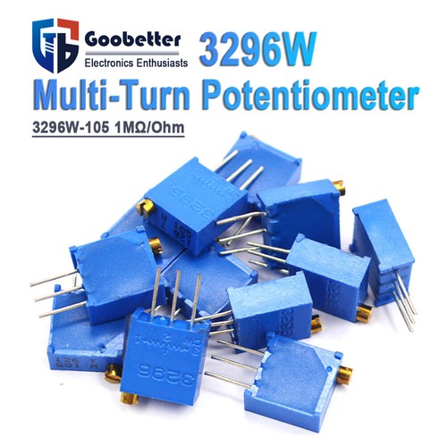 3296W-105 1MΩ/Ohm Multi-turn Precise Pot Potentiometer variable ...