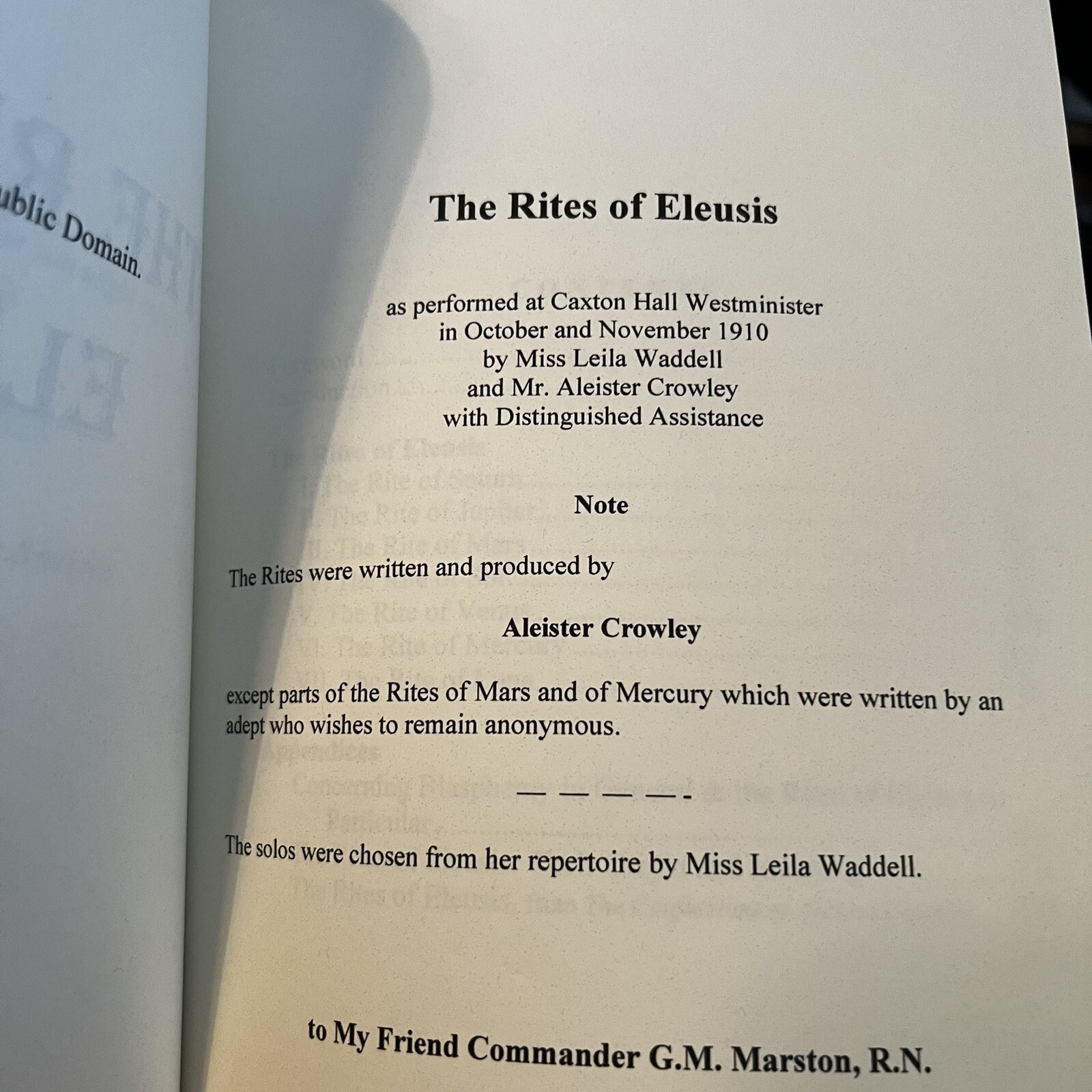 RITES OF ELEUSIS Aleister Crowley OTO Thelema Ritual Planetary Magick ...