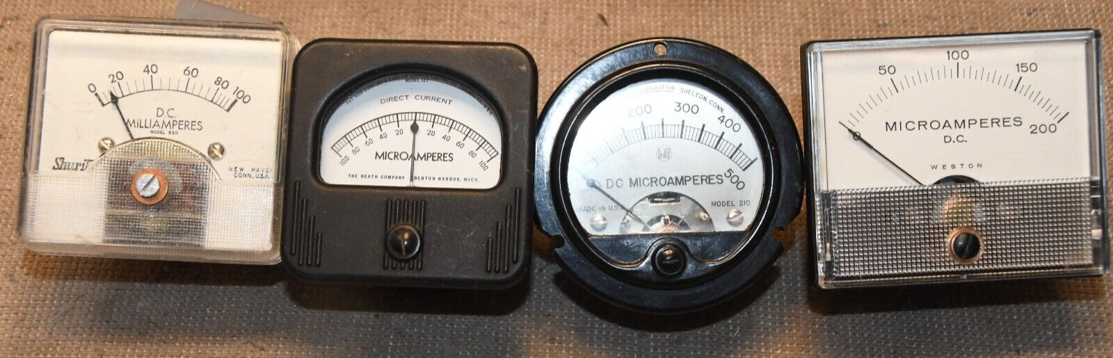 Lot of 8 Micro & MIlliamp Meters Weston Triplett & More | eBay