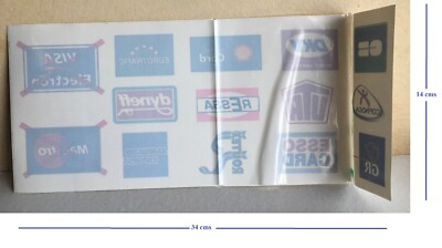 Planche autocollants divers CB Esso Card Cofinoga etc... | eBay